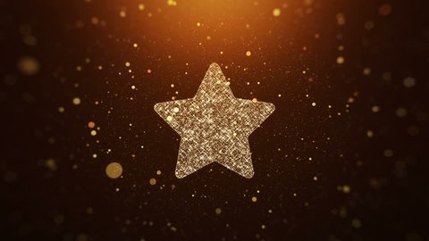Golden Sparkling Star Isolated On Dark Stock Vector (Royalty Free) 1519988675 | Shutterstock