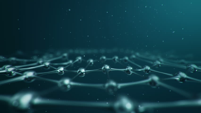 Animation Slow Moving of Molecules Stock Footage Video (100% Royalty ...