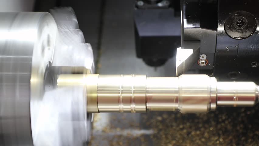 cnc lathe show how cut product Stock Footage Video (100% Royalty-free ...