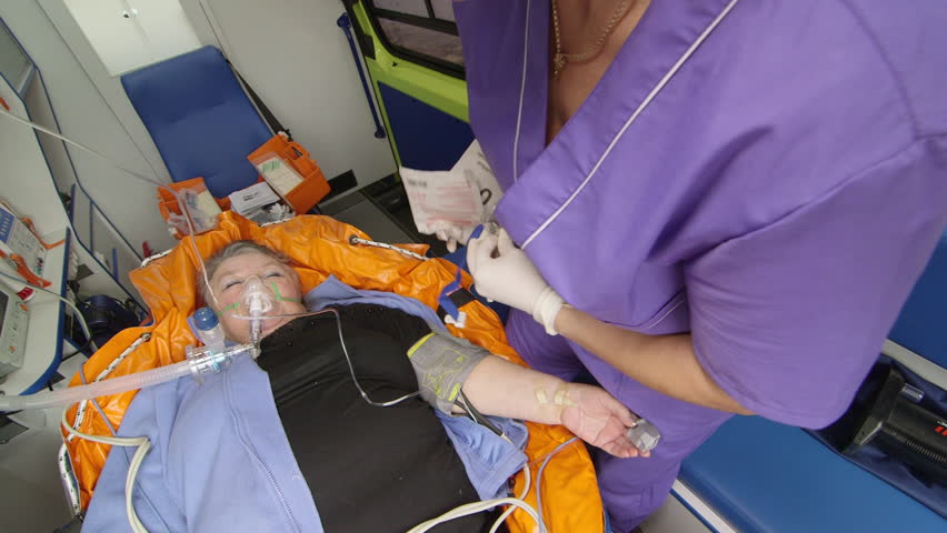 Emergency Medical Service. Female Ems Stock Footage Video (100% Royalty ...