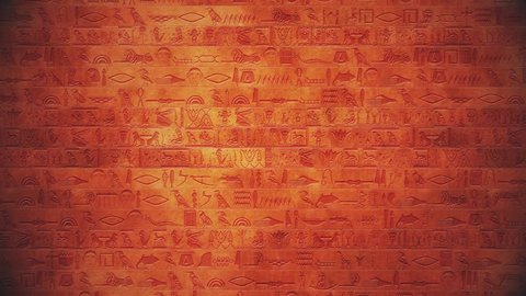 Vertical Egyptian Hieroglyphs Mystic Ancient Riddle Stock Footage Video ...