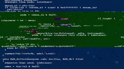 Simple Source Code Scrolling Animation Scrambled Stock Footage Video (100% Royalty-free ...