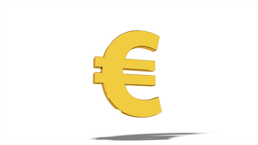 looped animation rotating euro symbol sign Stock Footage Video (100% ...