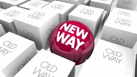 New Vs Old Way Method System Stock Footage Video (100% Royalty-free ...