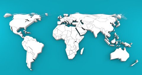 infographic simulator world map showing shipping Stock Footage Video ...