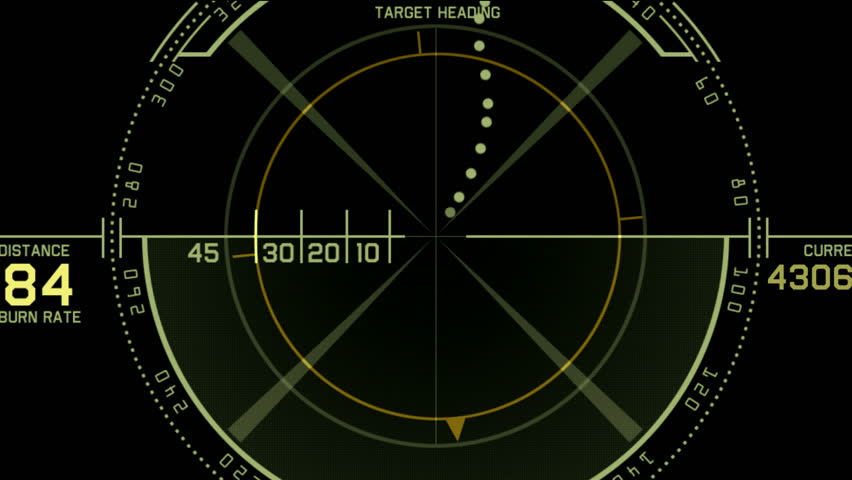 Aviation Radar Gps Navigation Screen Stock Footage Video (100% Royalty ...