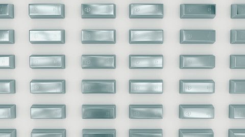 Set Blank Blue Square Buttons Website Stock Vector (Royalty Free) 113465956