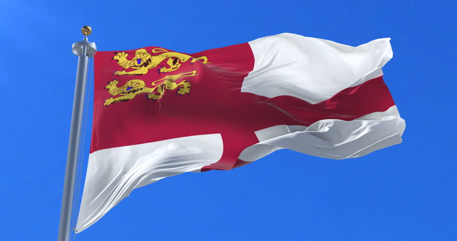 Flag of Sark Waving at Stock Footage Video (100% Royalty-free) 33527857 ...