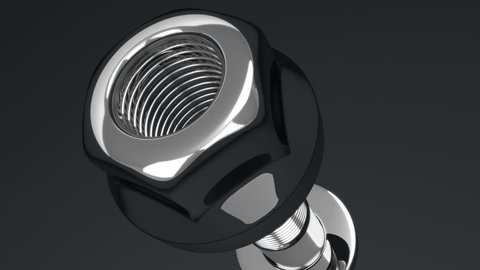 Bolt Nut Joining 3d Animation Stock Footage Video (100% Royalty-free ...
