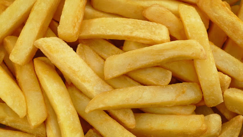 Thickcut Potato Fries Rotating Stock Footage Video (100% Royalty-free ...
