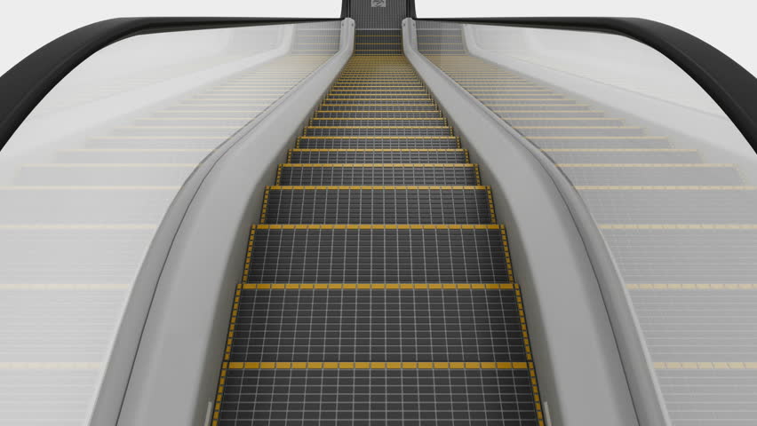 Hdtv Animation of an Escalator Stock Footage Video (100% Royalty-free ...