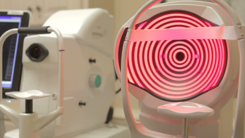 Eye Test Equipment Being Used Stock Footage Video (100% Royalty-free ...