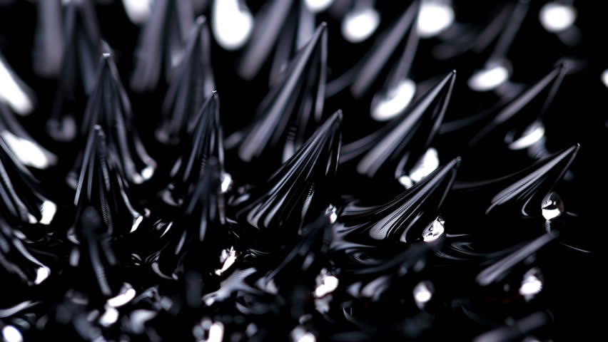 ferrofluid ferromagnetic fluid creates amazing drawings Stock Footage ...