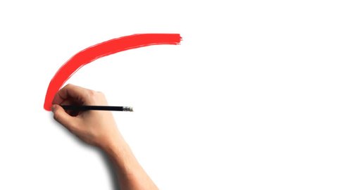 Hand Drawing Red Circle On Transparent Stock Photo 430695457 | Shutterstock