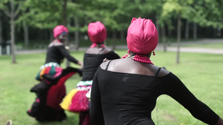 African Girls Dancing Folk Traditional Stock Footage Video (100% ...