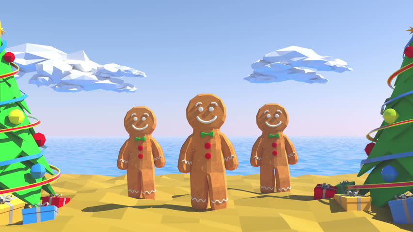 Gingerbread Man Dancing in Christmas Stock Footage Video (100% Royalty ...