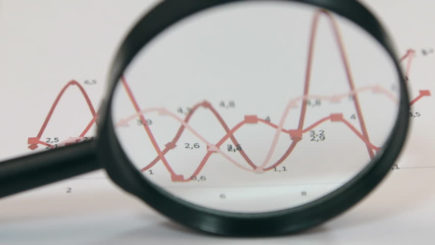 rotation magnifying glass optical distortion red Stock Footage Video ...