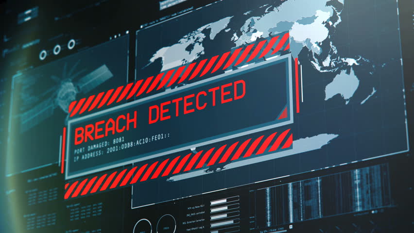 system breach detected warning message hackers Stock Footage Video (100 ...