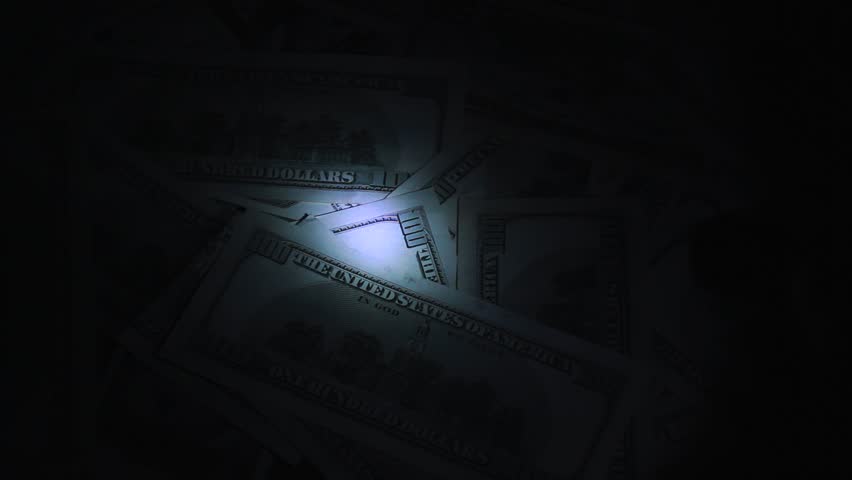 100 Dollar Bills Dark Stock Footage Video (100% Royalty-free) 33729193 ...