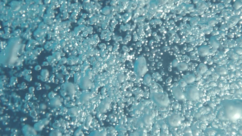 Bubbles Rising to the Surface. Stock Footage Video (100% Royalty-free ...