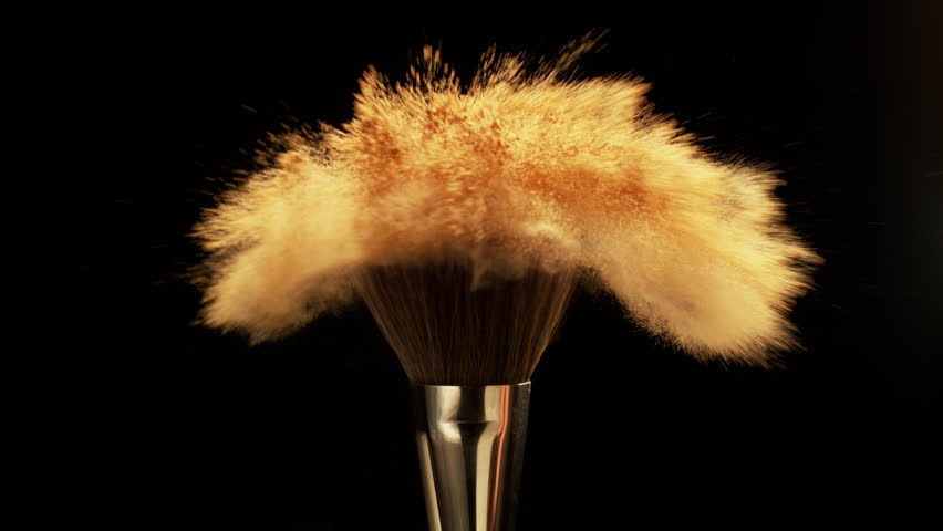 makeup falling off brush slow motion Stock Footage Video (100% Royalty ...