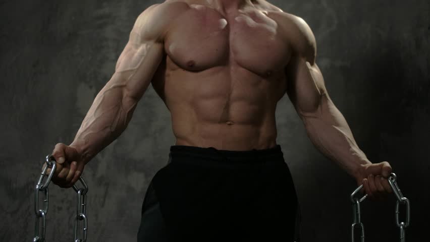 man showing his muscular body Stock Footage Video (100% Royalty-free ...