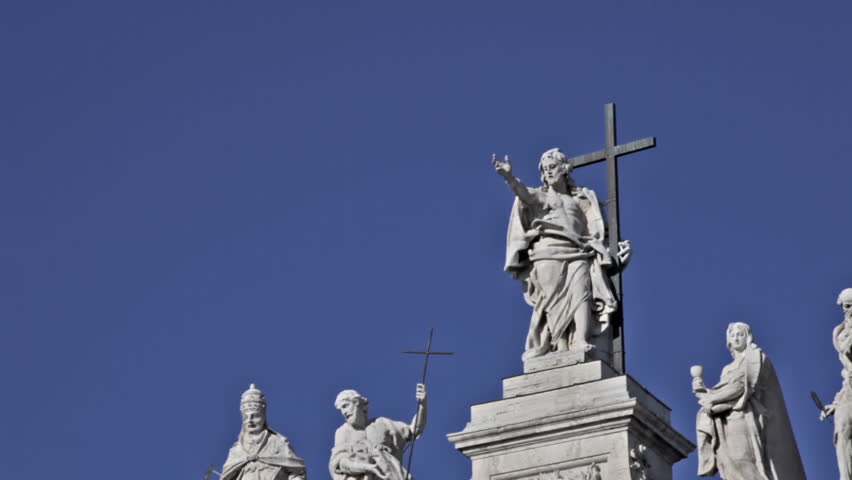 Close up of Statues Crowning Stock Footage Video (100% Royalty-free ...