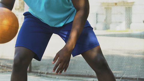 Professional Basketball Player Training During Weekend Stock Footage ...