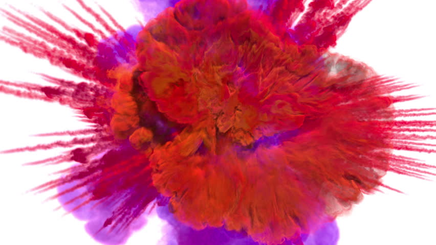 Colored Smoke Explosion with Puff Stock Footage Video (100% Royalty ...