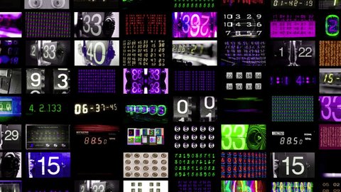 Digital Animation Hd Screens All Displaying Stock Footage Video (100% ...