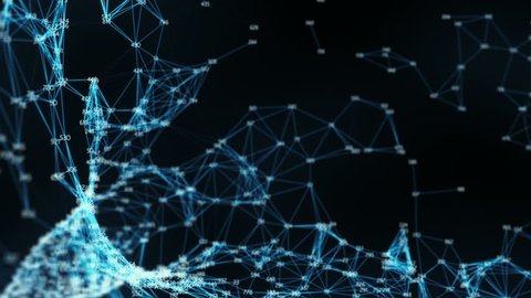 Digital Plexus Tunnel Funnel Backdrop Made Stock Footage Video (100% Royalty-free) 33875008 ...