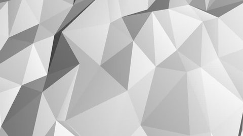white polygonal geometric surface computer generated Stock Footage Video (100% Royalty-free ...