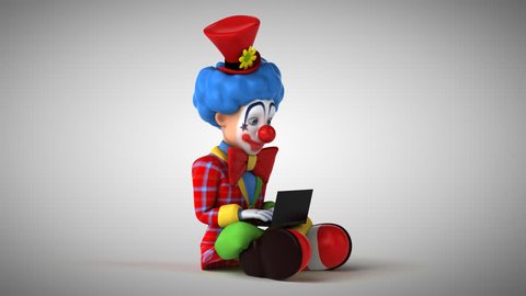 Fun Clown Coding 3d Animation Stock Footage Video (100% Royalty-free ...