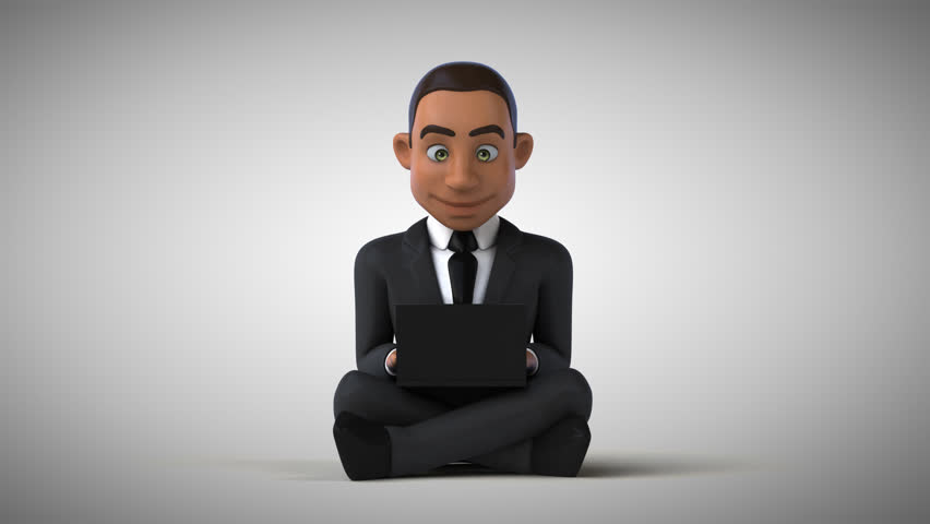 fun businessman coding - 3d animation Stock Footage Video (100% Royalty ...