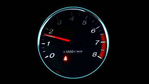 Tachometer 3d Revolutioncounter Rpm Gauge Vector Stock Vector (Royalty ...