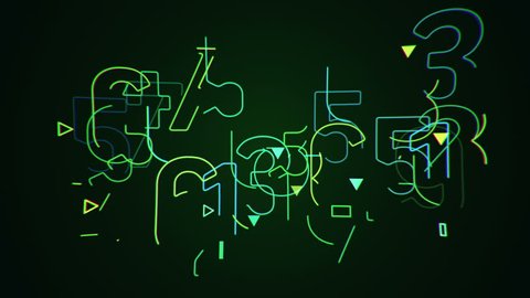 Abstract Background Animation Fast Changes Simple Stock Footage Video ...