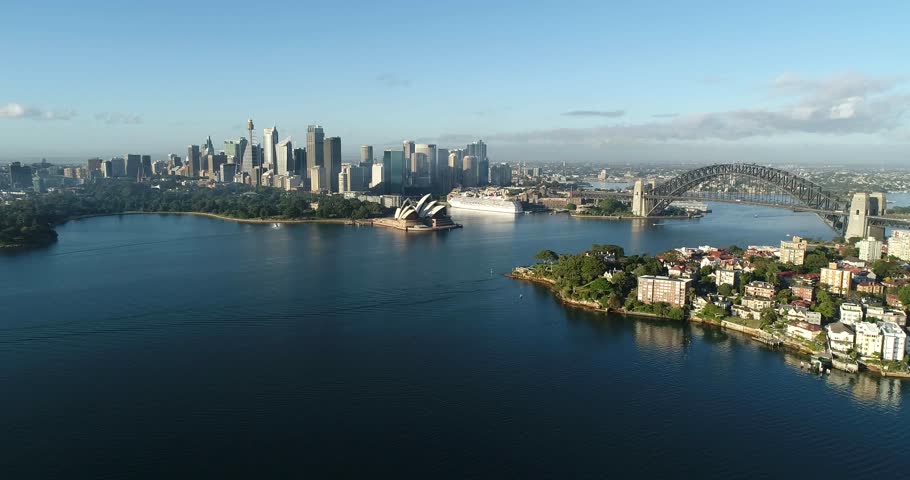 Sydney City Lower North Shore Suburbs Stock Footage Video (100% Royalty ...