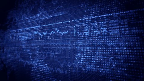 digital binary code background loop - Stock Footage Video (100% Royalty ...