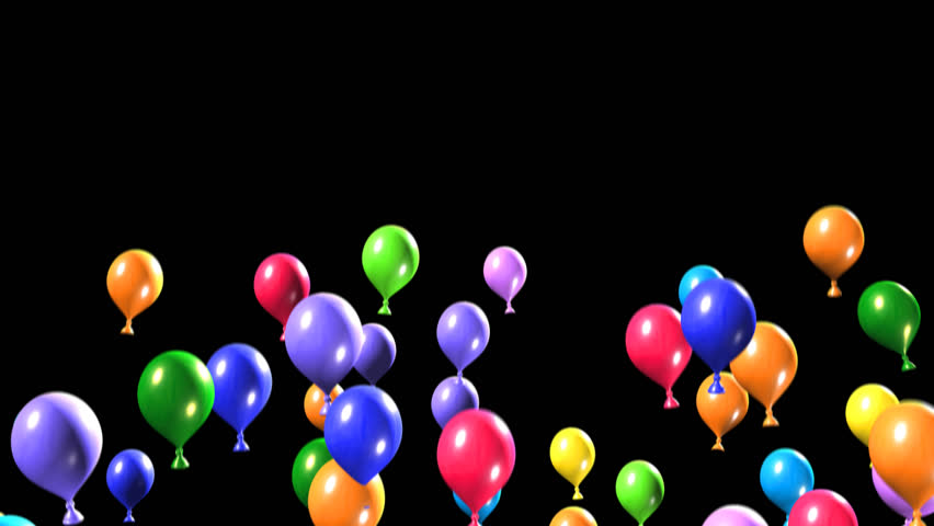 Colorful Balloons Float up from Stock Footage Video (100% Royalty-free ...