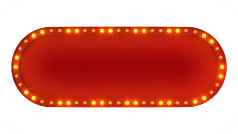 Red Light Board Sign Retro On Stock Illustration 1664367577