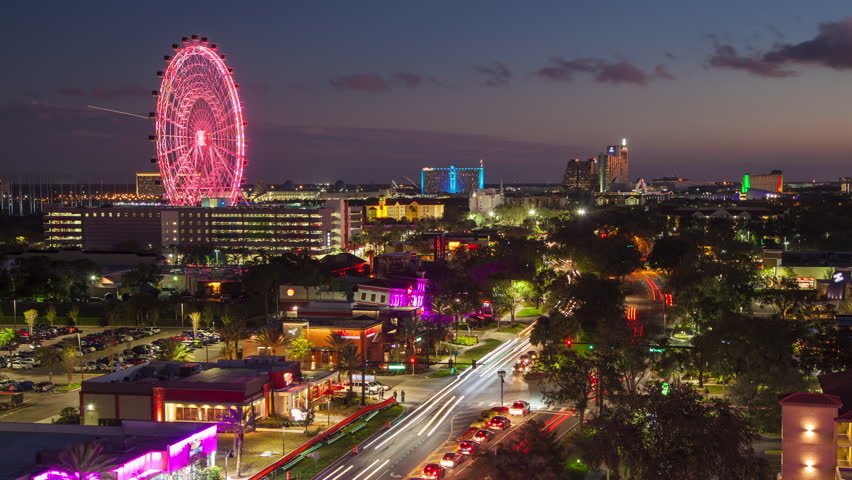 Orlando Fl International Drive Timelapse Stock Footage Video (100% ...