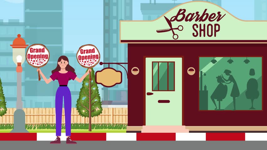 Cartoon Barber Shop Footage Videos And Clips In Hd And 4k