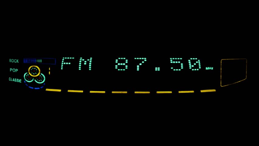 Digital Radio Receiver Tune Dial Stock Footage Video (100% Royalty-free ...