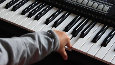 Girl Playing Organ Stock Footage Video (100% Royalty-free) 34173538 ...