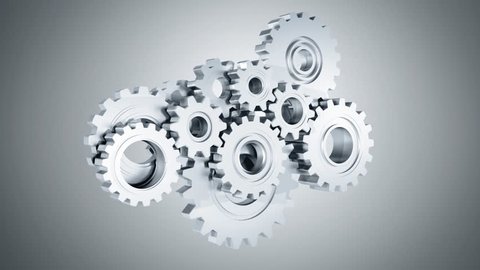 Digital Animation Cogs Wheels Turning Stock Footage Video (100% Royalty ...