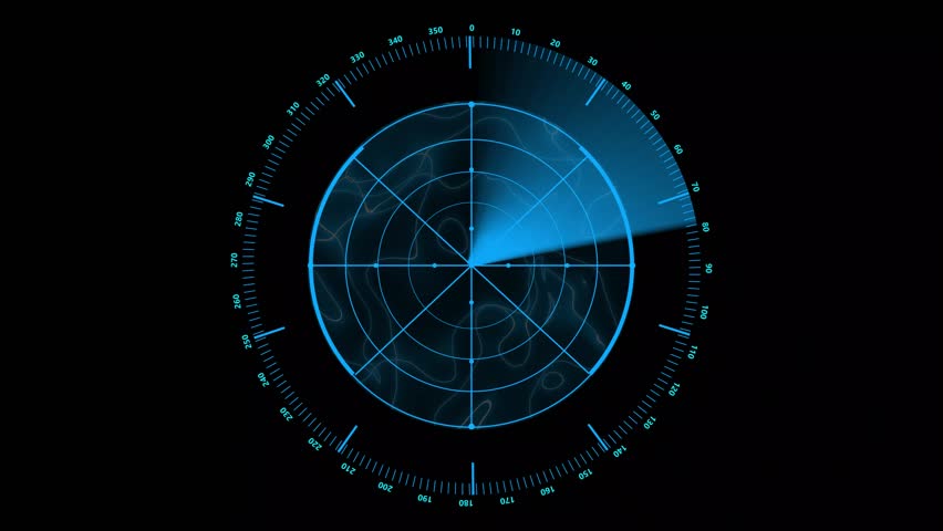 Radar screen animation, Blue color moving radar HUD | freepik