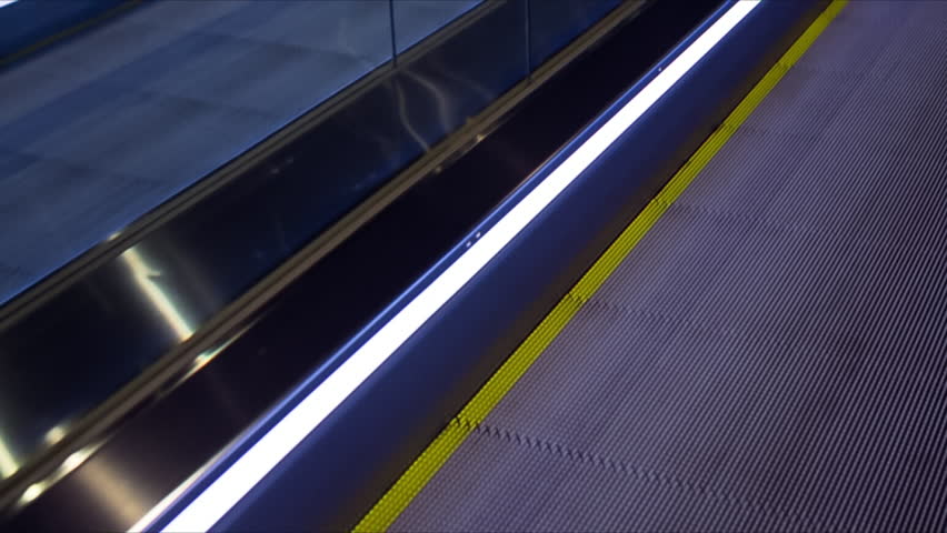 moving walkway sidewalk pavement walkalator travelator Stock Footage ...