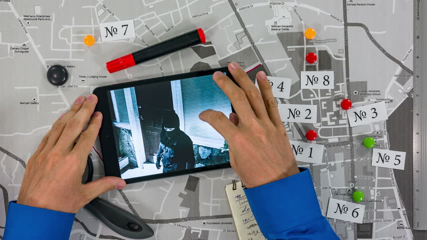 Detective to Look at the Stock Footage Video (100% Royalty-free ...