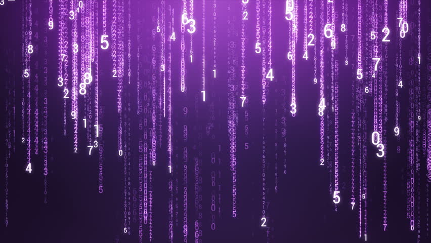 Matrix Digital Rain Purple Stock Footage Video (100% Royalty-free ...