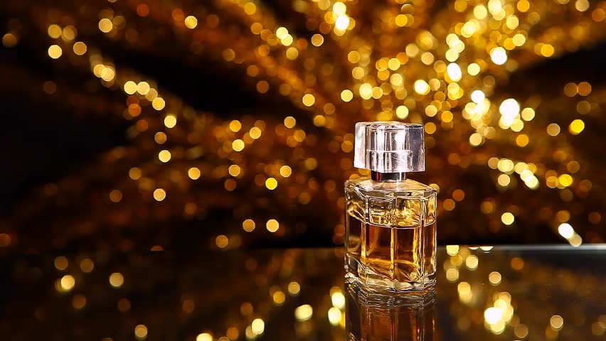 perfume glasses bottle burning lights footage Stock Footage Video (100% ...